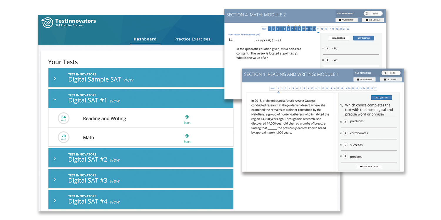 Self-Paced SAT Prep | Packages and Pricing | Test Innovators